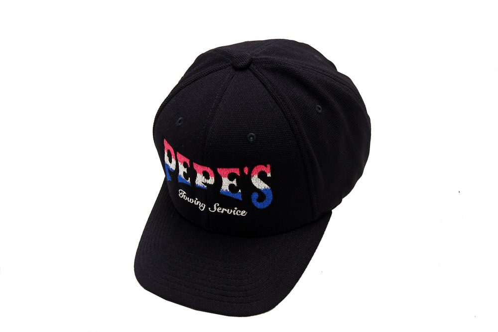 Pepe’s Embroidered Logo Flex-Fit Cap – Navy Blue | Pepe's Towing